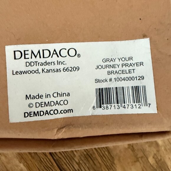 Demdaco | Jewelry | Demdaco Your Journey Prayer Bracelet Gray New In ...